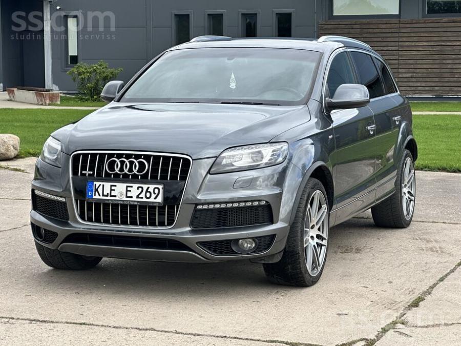Grey Audi Q7 2012 in Riga, with an engine capacity of 3.00 L and mileage of 280 thousand km for 12890 €, photo 6 on AUTOMOTO.COM.LV