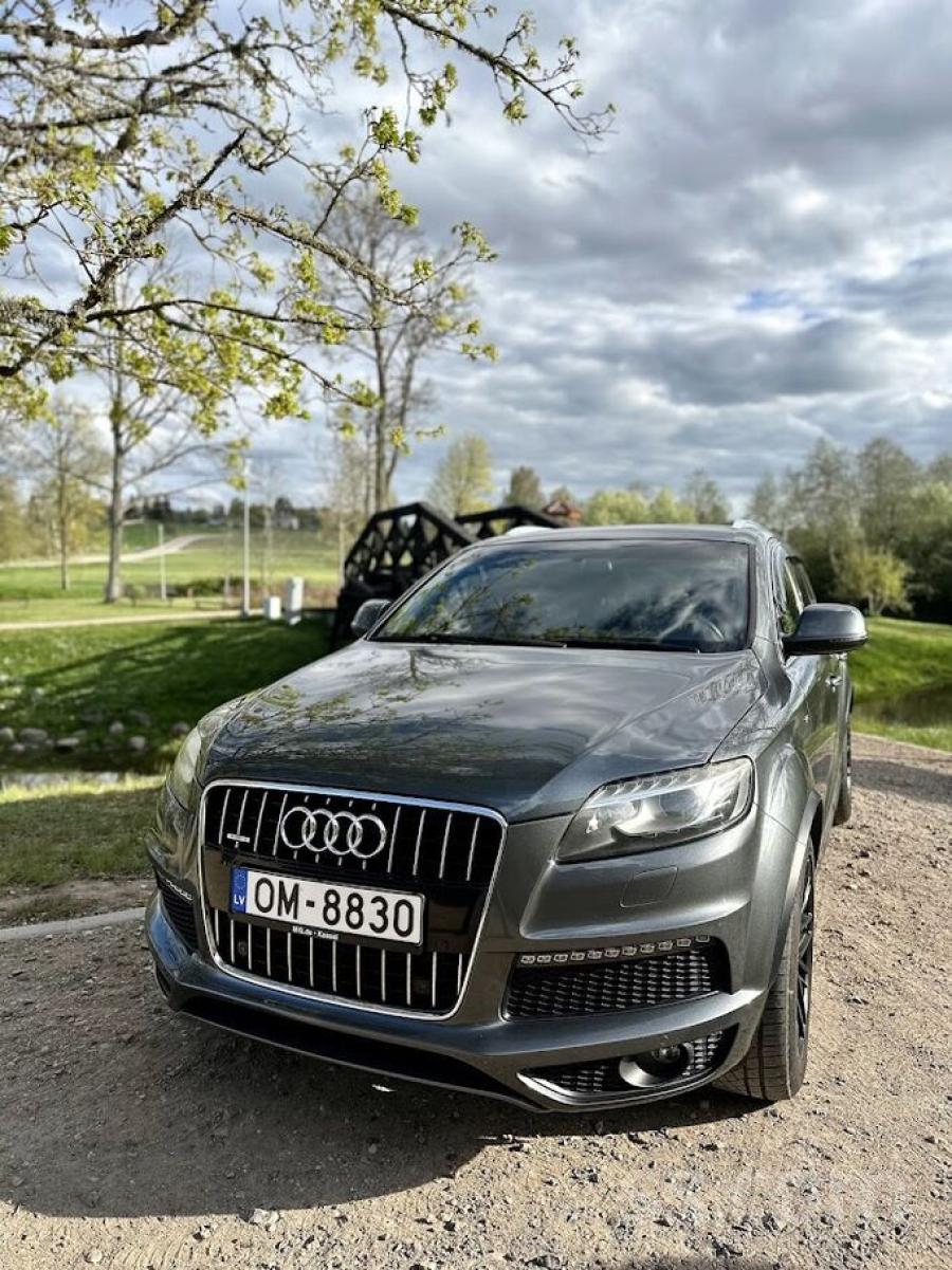 Pelēks Audi Q7 2012 Tukums, ar dzinēja tilpumu 3.00 L un nobraukumu 310 tūkst. km par 13750 €, foto 4 vietnē AUTOMOTO.COM.LV