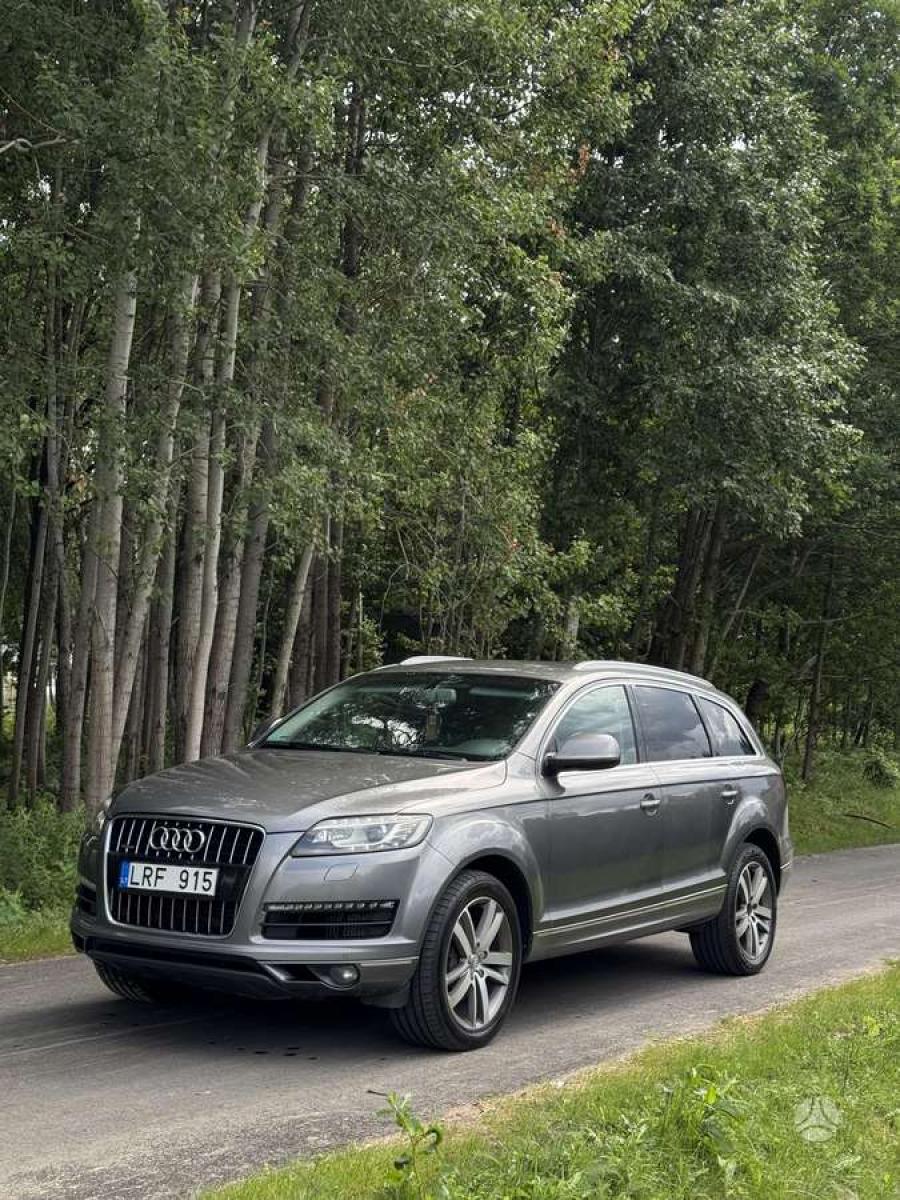 Pelēks Audi Q7 2012 Viļņa, ar dzinēja tilpumu 2.97 L un nobraukumu 300 tūkst. km par 9500 €, foto 6 vietnē AUTOMOTO.COM.LV