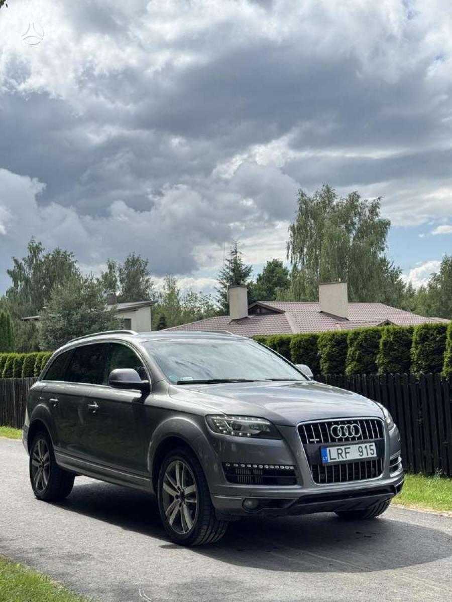 Pelēks Audi Q7 2012 Viļņa, ar dzinēja tilpumu 2.97 L un nobraukumu 300 tūkst. km par 9500 €, foto 7 vietnē AUTOMOTO.COM.LV