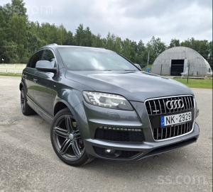 Grey Audi Q7 2012 in Riga, with an engine capacity of 3.00 L and mileage of 300 thousand km for 13500 €, photo  on AUTOMOTO.COM.LV