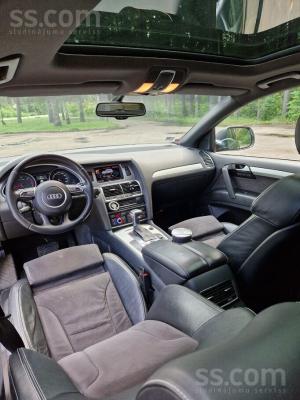 Grey Audi Q7 2012 in Riga, with an engine capacity of 3.00 L and mileage of 300 thousand km for 13500 €, photo 11 on AUTOMOTO.COM.LV