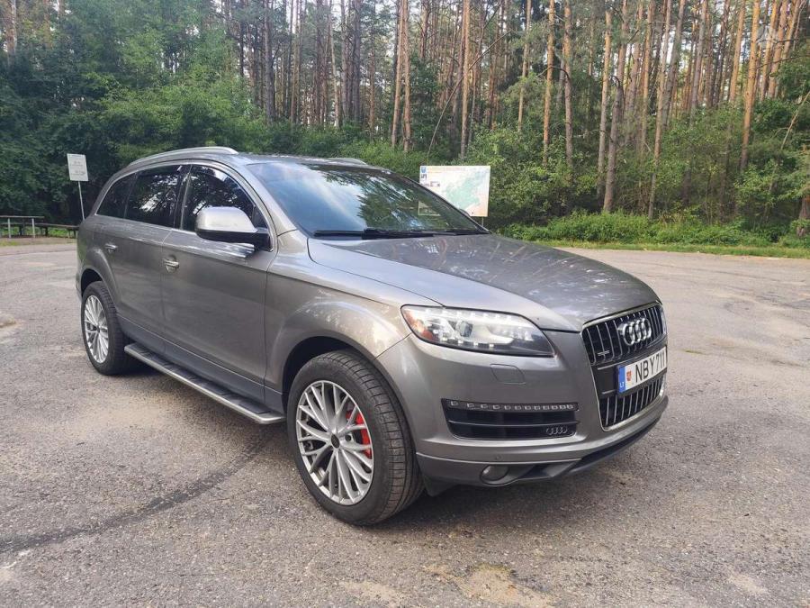 Pelēks Audi Q7 2012 Varėna, ar dzinēja tilpumu 3.00 L un nobraukumu 450 tūkst. km par 7500 €, foto 5 vietnē AUTOMOTO.COM.LV