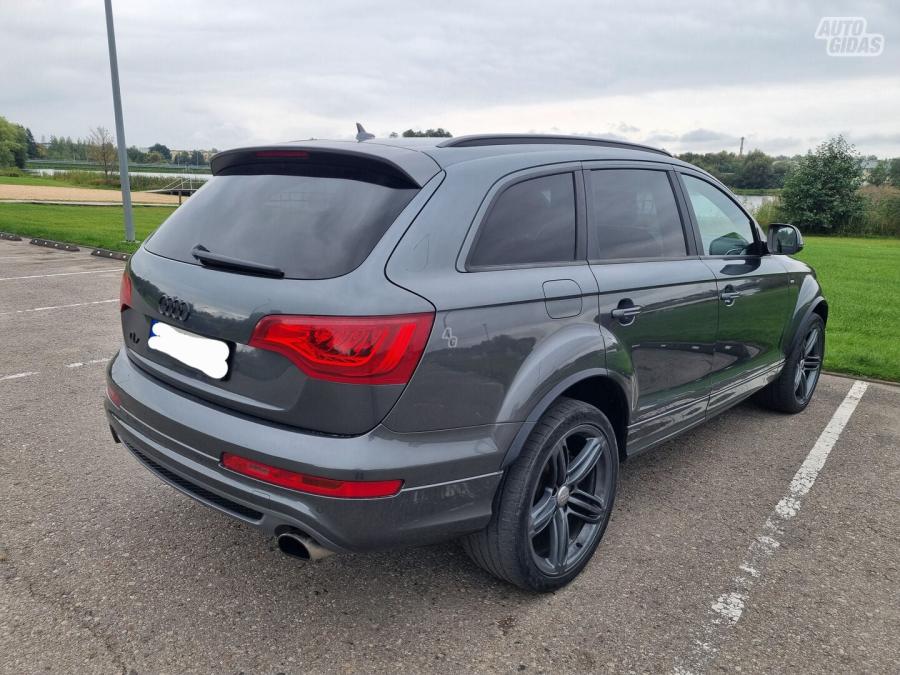 Pelēks Audi Q7 2012 Šalčininkai, ar dzinēja tilpumu 3.00 L un nobraukumu 333 tūkst. km par 12800 €, foto 5 vietnē AUTOMOTO.COM.LV