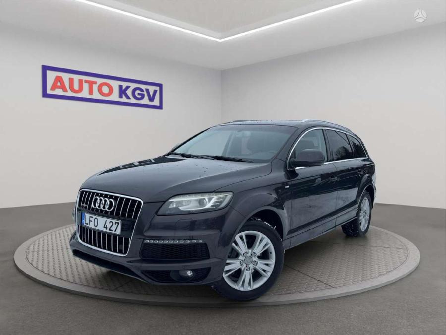 Grey Audi Q7 2013 in Kaunas, with an engine capacity of 3.00 L and mileage of 251 thousand km for 12899 €, photo 1 on AUTOMOTO.COM.LV