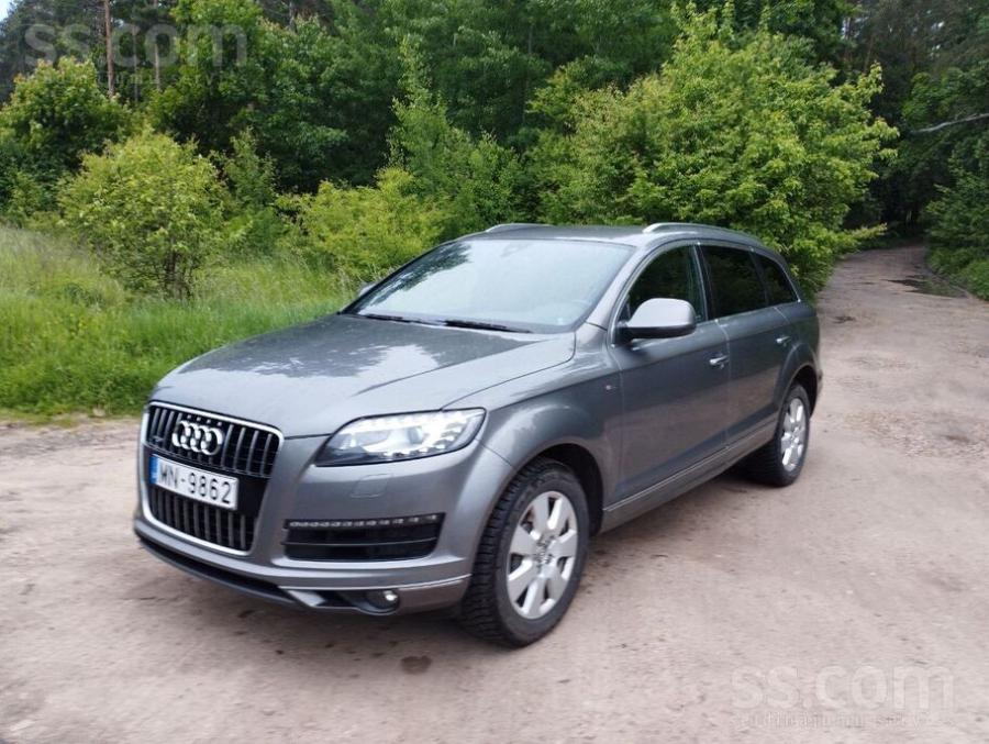 Pelēks Audi Q7 2013 Rīga, ar dzinēja tilpumu 3.00 L un nobraukumu 225 tūkst. km par 11500 €, foto 1 vietnē AUTOMOTO.COM.LV