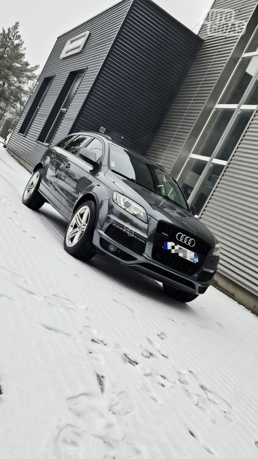 Grey Audi Q7 2013 in Vilnius, with an engine capacity of 3.00 L and mileage of 279 thousand km for 12999 €, photo 1 on AUTOMOTO.COM.LV