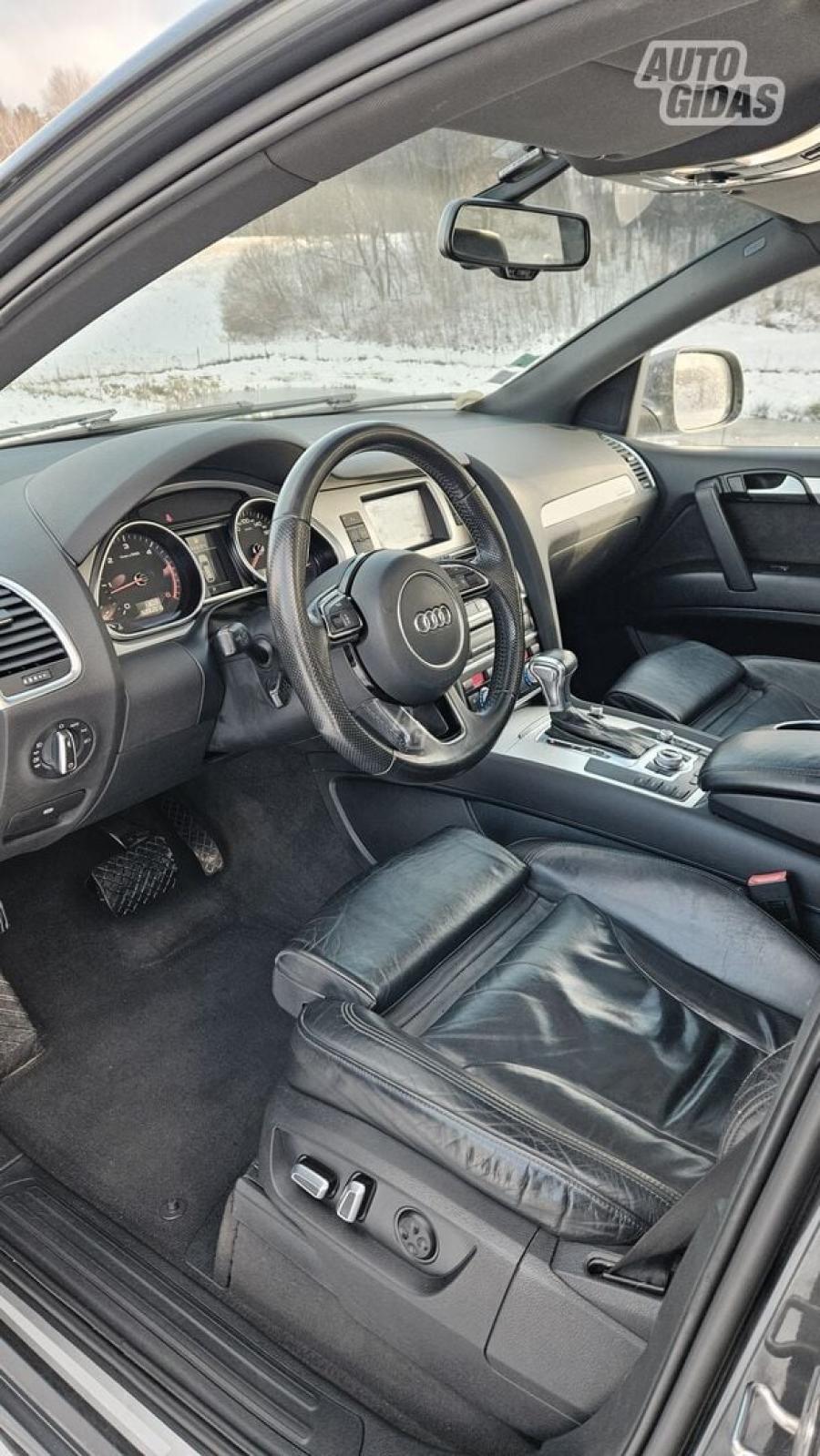 Pelēks Audi Q7 2013 Viļņa, ar dzinēja tilpumu 3.00 L un nobraukumu 280 tūkst. km par 13650 €, foto 10 vietnē AUTOMOTO.COM.LV