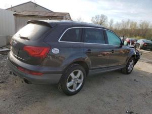 Grey Audi Q7 2013 in Vilnius, with an engine capacity of 3.00 L and mileage of 214 thousand km for 5400 €, photo 3 on AUTOMOTO.COM.LV