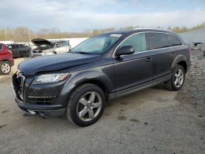 Grey Audi Q7 2013 in Vilnius, with an engine capacity of 3.00 L and mileage of 214 thousand km for 5400 €, photo 4 on AUTOMOTO.COM.LV