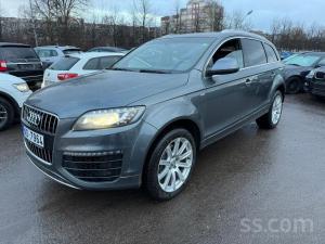 Grey Audi Q7 2014 in Riga, with an engine capacity of 3.00 L and mileage of 239 thousand km for 14390 €, photo  on AUTOMOTO.COM.LV