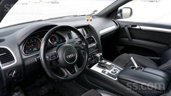 Grey Audi Q7 2014 in Riga, with an engine capacity of 3.00 L and mileage of 239 thousand km for 14390 €, photo 10 on AUTOMOTO.COM.LV