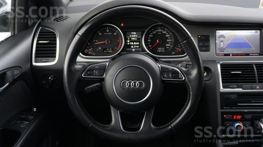 Pelēks Audi Q7 2014 Rīga, ar dzinēja tilpumu 3.00 L un nobraukumu 239 tūkst. km par 14390 €, foto 14 vietnē AUTOMOTO.COM.LV