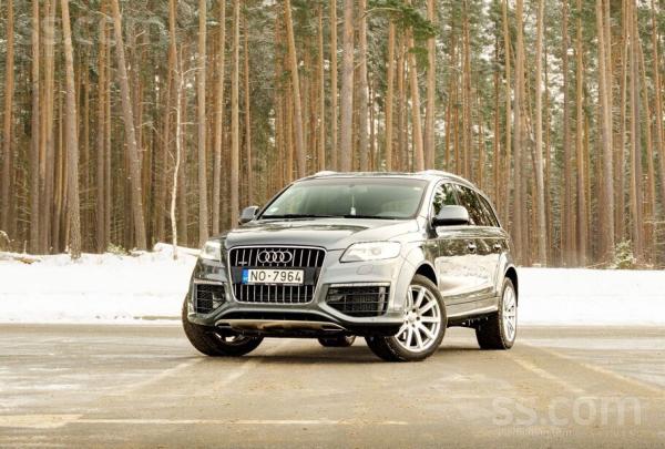 Pelēks Audi Q7 2014 Rīga, ar dzinēja tilpumu 3.00 L un nobraukumu 239 tūkst. km par 14390 €, foto 1 vietnē AUTOMOTO.COM.LV
