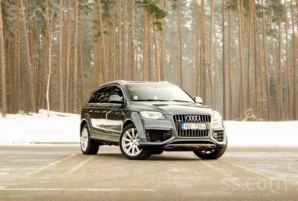 Grey Audi Q7 2014 in Riga, with an engine capacity of 3.00 L and mileage of 239 thousand km for 14390 €, photo 2 on AUTOMOTO.COM.LV