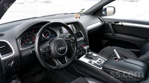 Grey Audi Q7 2014 in Riga, with an engine capacity of 3.00 L and mileage of 239 thousand km for 14390 €, photo 9 on AUTOMOTO.COM.LV