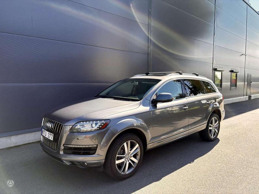 Grey Audi Q7 2014 in Klaipeda, with an engine capacity of 3.00 L and mileage of 278 thousand km for 9200 €, photo 6 on AUTOMOTO.COM.LV