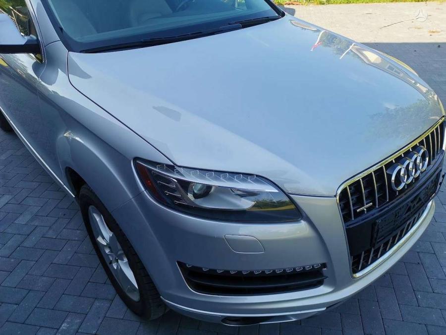 Grey Audi Q7 2014 in Vilnius, with an engine capacity of 3.00 L and mileage of 245 thousand km for 11500 €, photo 11 on AUTOMOTO.COM.LV