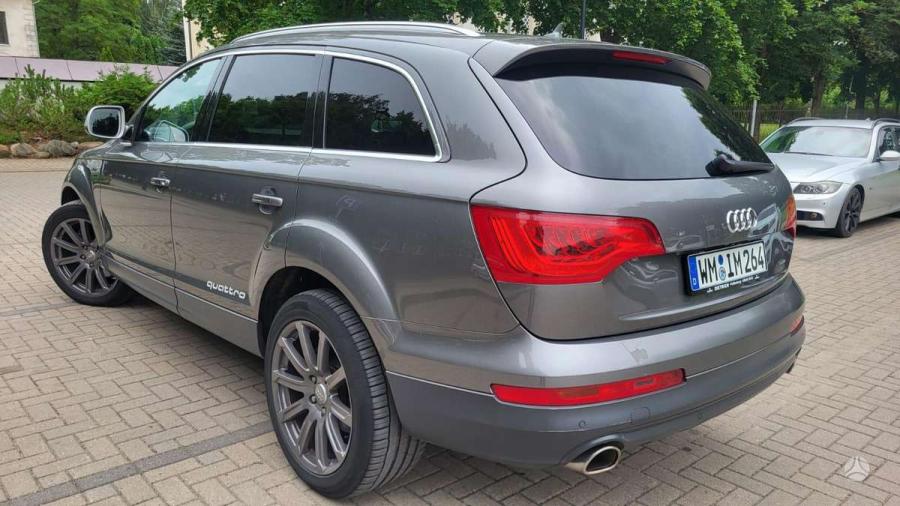 Grey Audi Q7 2014 in Jonava, with an engine capacity of 2.97 L and mileage of 196 thousand km for 13499 €, photo 7 on AUTOMOTO.COM.LV