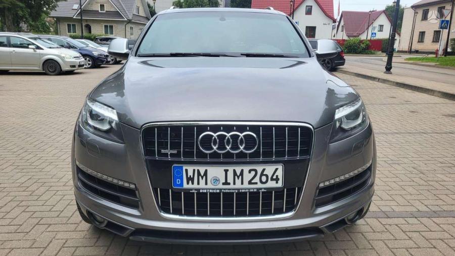 Grey Audi Q7 2014 in Jonava, with an engine capacity of 2.97 L and mileage of 196 thousand km for 13499 €, photo 8 on AUTOMOTO.COM.LV
