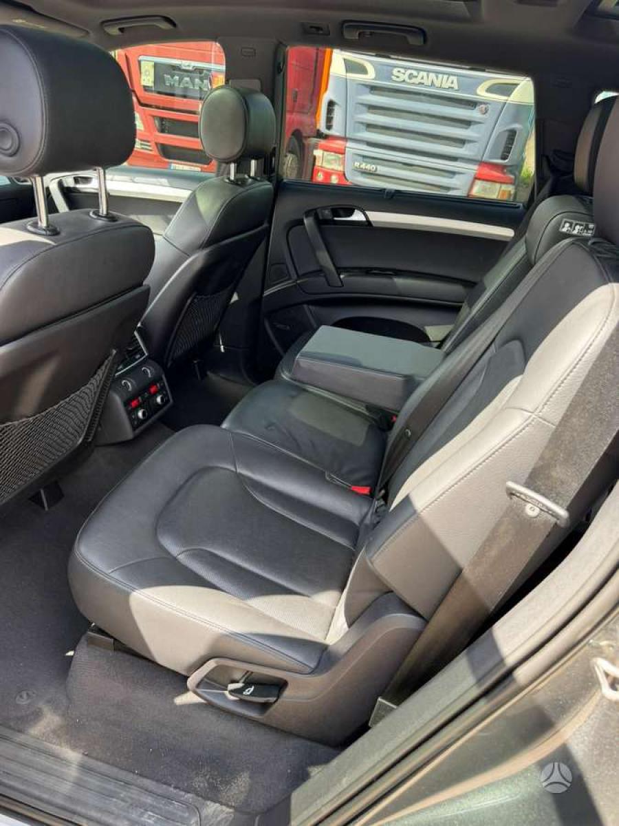 Grey Audi Q7 2014 in Klaipeda, with an engine capacity of 3.00 L and mileage of 205 thousand km for 7200 €, photo 11 on AUTOMOTO.COM.LV