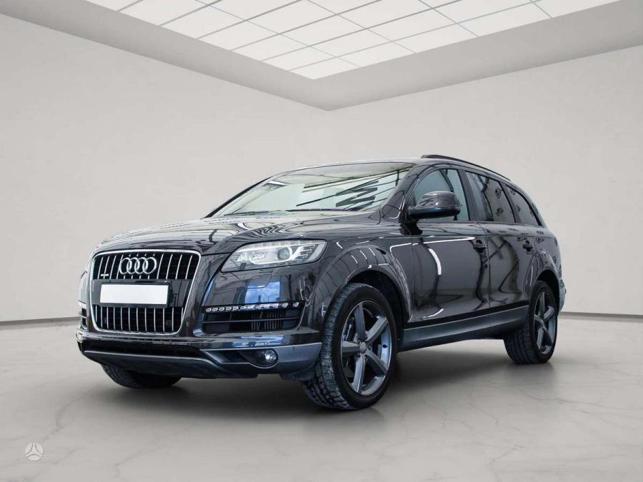 Pelēks Audi Q7 2014 Kauņa, ar dzinēja tilpumu 3.00 L un nobraukumu 219 tūkst. km par 13990 €, foto 1 vietnē AUTOMOTO.COM.LV