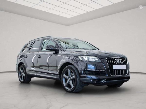 Grey Audi Q7 2014 in Kaunas, with an engine capacity of 3.00 L and mileage of 219 thousand km for 13990 €, photo 8 on AUTOMOTO.COM.LV