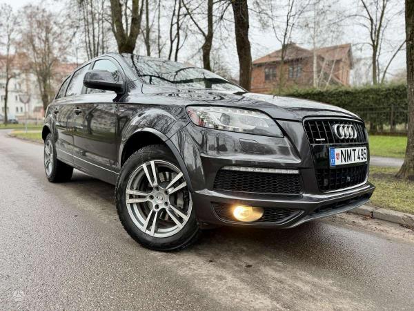 Grey Audi Q7 2015 in Kaunas, with an engine capacity of 3.00 L and mileage of 190 thousand km for 11999 €, photo 10 on AUTOMOTO.COM.LV