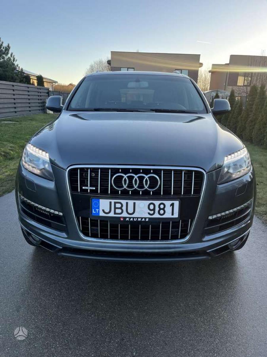 Pelēks Audi Q7 2015 Kauņa, ar dzinēja tilpumu 2.97 L un nobraukumu 149 tūkst. km par 14500 €, foto 1 vietnē AUTOMOTO.COM.LV