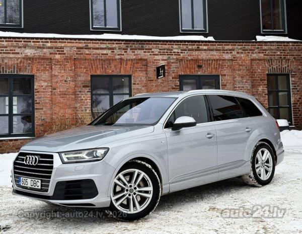 Grey Audi Q7 2015 in Tallinn, with an engine capacity of 3.00 L and mileage of 181 thousand km for 24999 €, photo 3 on AUTOMOTO.COM.LV
