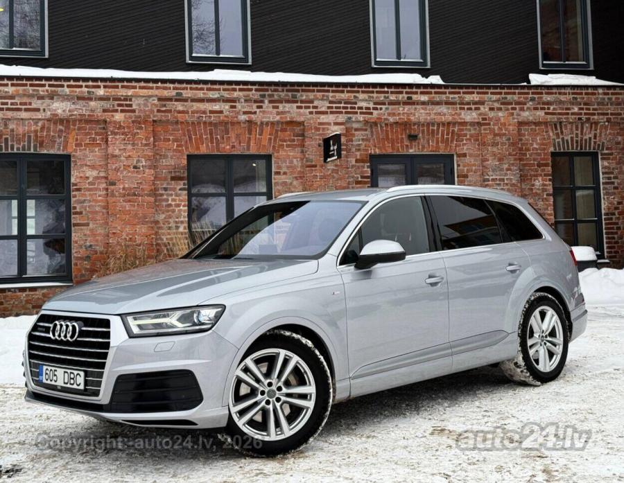 Grey Audi Q7 2015 in Tallinn, with an engine capacity of 3.00 L and mileage of 181 thousand km for 24999 €, photo 3 on AUTOMOTO.COM.LV