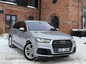 Grey Audi Q7 2015 in Tallinn, with an engine capacity of 3.00 L and mileage of 181 thousand km for 24999 €, photo 5 on AUTOMOTO.COM.LV