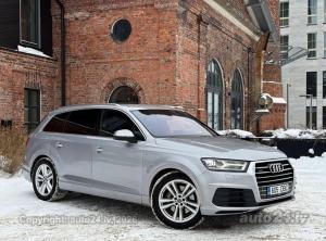 Grey Audi Q7 2015 in Tallinn, with an engine capacity of 3.00 L and mileage of 181 thousand km for 24999 €, photo 7 on AUTOMOTO.COM.LV