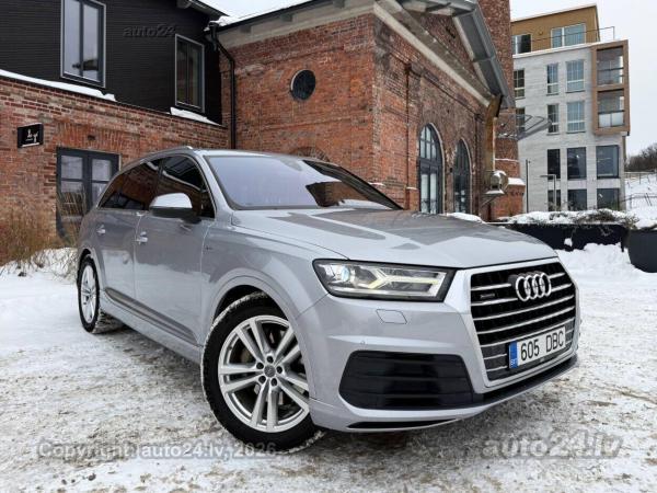 Grey Audi Q7 2015 in Tallinn, with an engine capacity of 3.00 L and mileage of 181 thousand km for 24999 €, photo 8 on AUTOMOTO.COM.LV