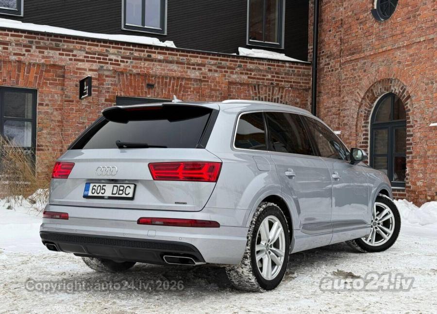Grey Audi Q7 2015 in Tallinn, with an engine capacity of 3.00 L and mileage of 181 thousand km for 24999 €, photo 13 on AUTOMOTO.COM.LV