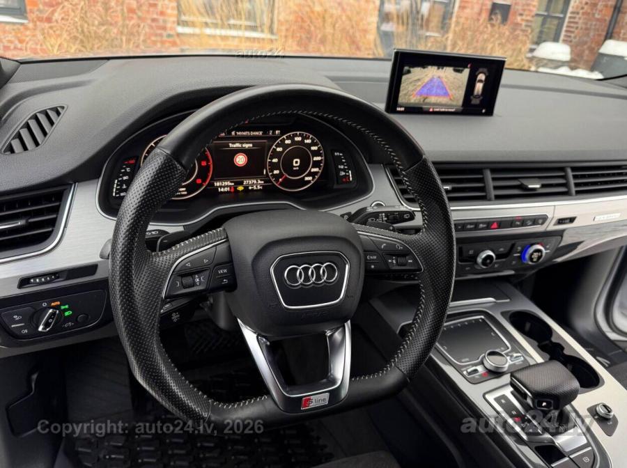 Grey Audi Q7 2015 in Tallinn, with an engine capacity of 3.00 L and mileage of 181 thousand km for 24999 €, photo 22 on AUTOMOTO.COM.LV