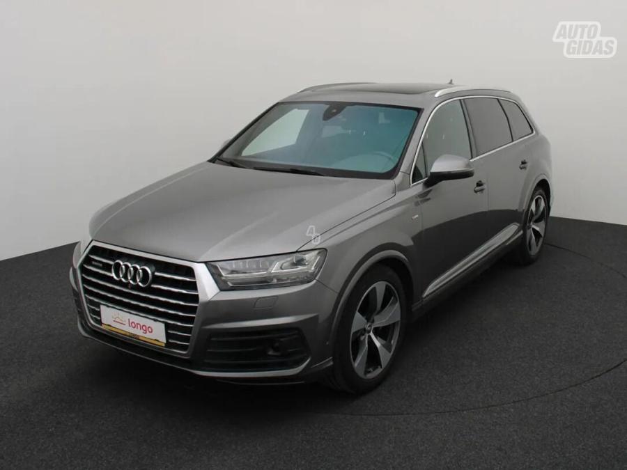 Grey Audi Q7 2015 in Vilnius, with an engine capacity of 3.00 L and mileage of 194 thousand km for 25799 €, photo 1 on AUTOMOTO.COM.LV