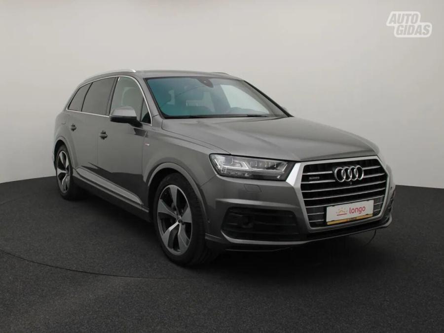Grey Audi Q7 2015 in Vilnius, with an engine capacity of 3.00 L and mileage of 194 thousand km for 25799 €, photo 11 on AUTOMOTO.COM.LV