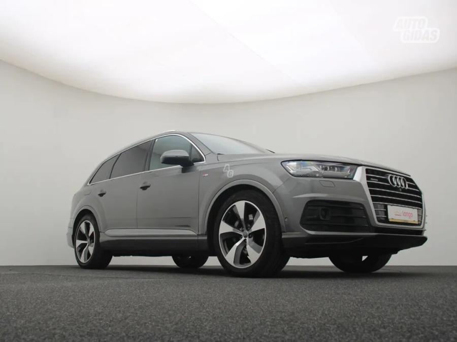 Grey Audi Q7 2015 in Vilnius, with an engine capacity of 3.00 L and mileage of 194 thousand km for 25799 €, photo 12 on AUTOMOTO.COM.LV