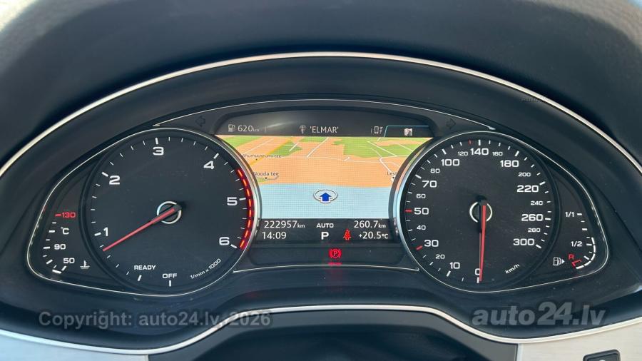 Grey Audi Q7 2015 in Tallinn, with an engine capacity of 3.00 L and mileage of 223 thousand km for 24900 €, photo 18 on AUTOMOTO.COM.LV
