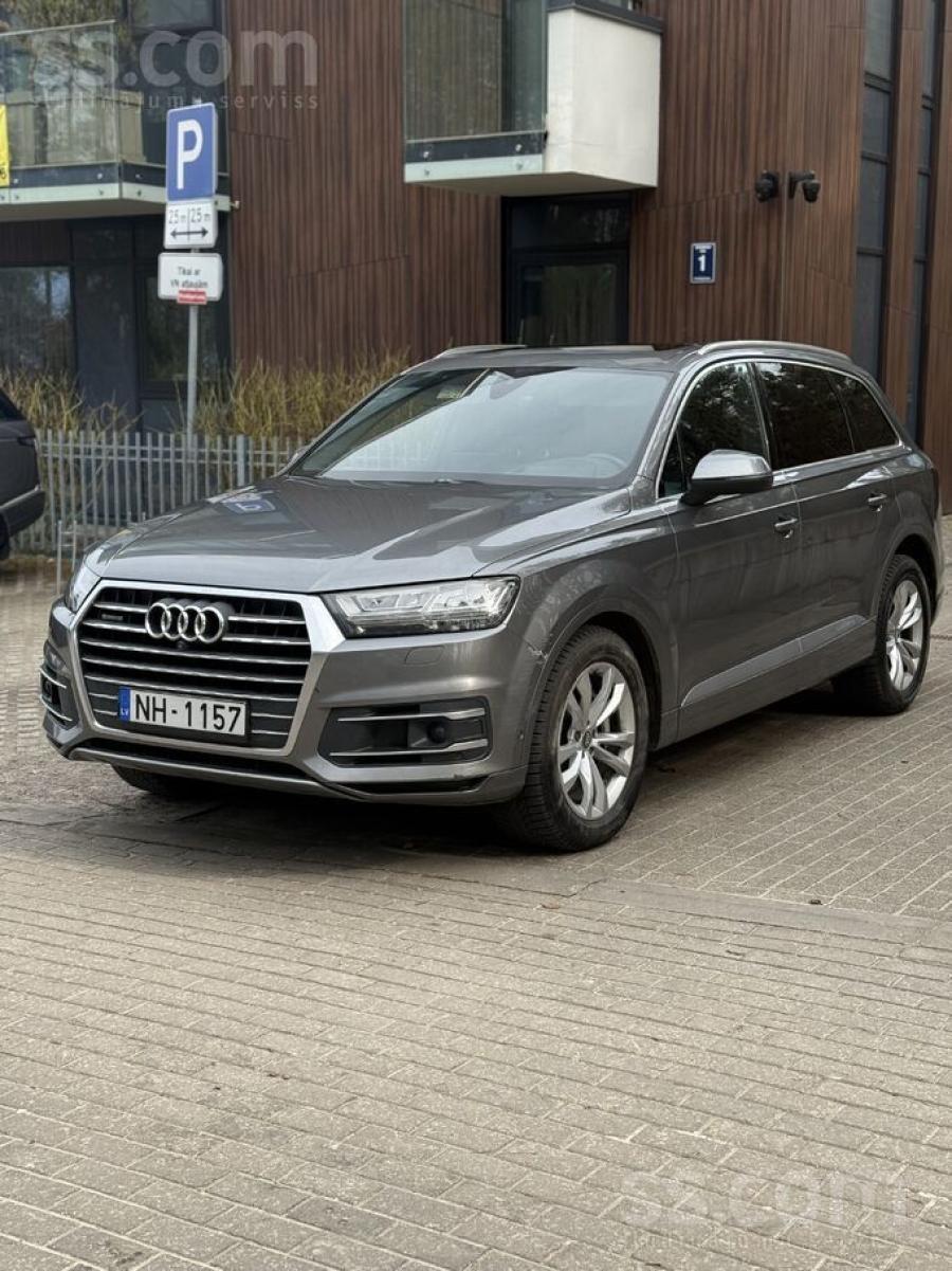 Pelēks Audi Q7 2015 Jūrmala, ar dzinēja tilpumu 3.00 L un nobraukumu 348 tūkst. km par 16999 €, foto 3 vietnē AUTOMOTO.COM.LV