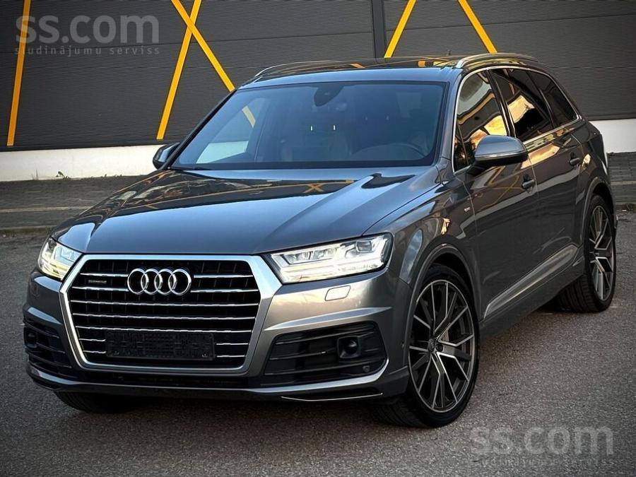 Grey Audi Q7 2015 in Riga, with an engine capacity of 3.00 L and mileage of 260 thousand km for 19655 €, photo 1 on AUTOMOTO.COM.LV