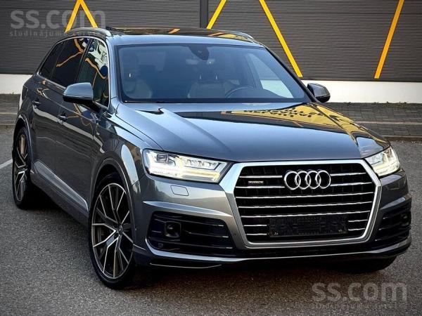 Grey Audi Q7 2015 in Riga, with an engine capacity of 3.00 L and mileage of 260 thousand km for 19655 €, photo 2 on AUTOMOTO.COM.LV