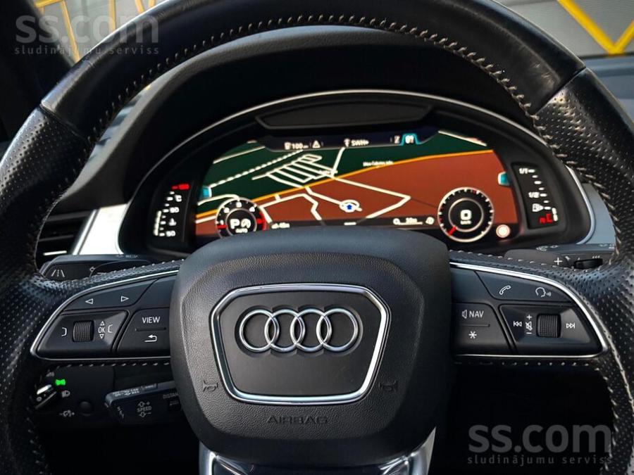 Grey Audi Q7 2015 in Riga, with an engine capacity of 3.00 L and mileage of 260 thousand km for 19655 €, photo 9 on AUTOMOTO.COM.LV