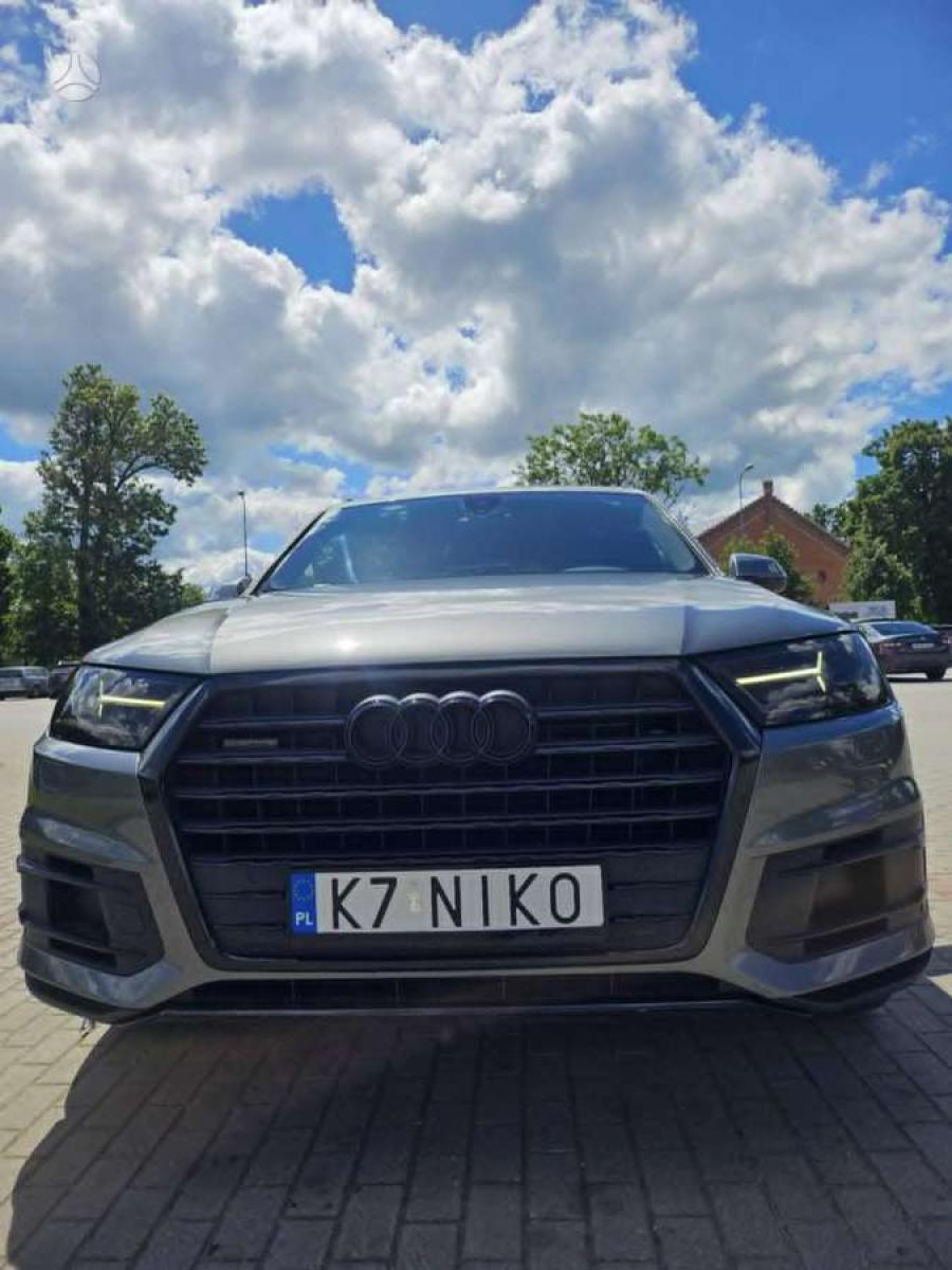 Grey Audi Q7 2015 in Plunge, with an engine capacity of 2.97 L and mileage of 296 thousand km for 19000 €, photo 18 on AUTOMOTO.COM.LV