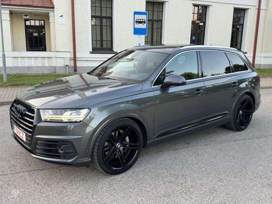 Grey Audi Q7 2015 in Vilkaviskis, with an engine capacity of 2.97 L and mileage of 221 thousand km for 26000 €, photo 6 on AUTOMOTO.COM.LV