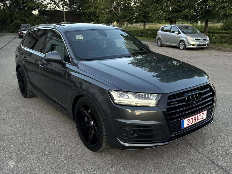 Grey Audi Q7 2015 in Vilkaviskis, with an engine capacity of 2.97 L and mileage of 221 thousand km for 26000 €, photo 8 on AUTOMOTO.COM.LV
