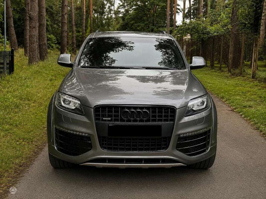 Pelēks Audi Q7 2015 Viļņa, ar dzinēja tilpumu 2.97 L un nobraukumu 236 tūkst. km par 15700 €, foto 4 vietnē AUTOMOTO.COM.LV