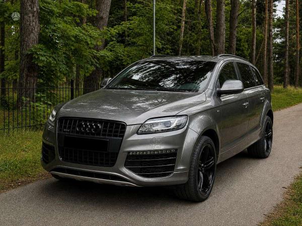 Pelēks Audi Q7 2015 Viļņa, ar dzinēja tilpumu 2.97 L un nobraukumu 236 tūkst. km par 15700 €, foto 4 vietnē AUTOMOTO.COM.LV