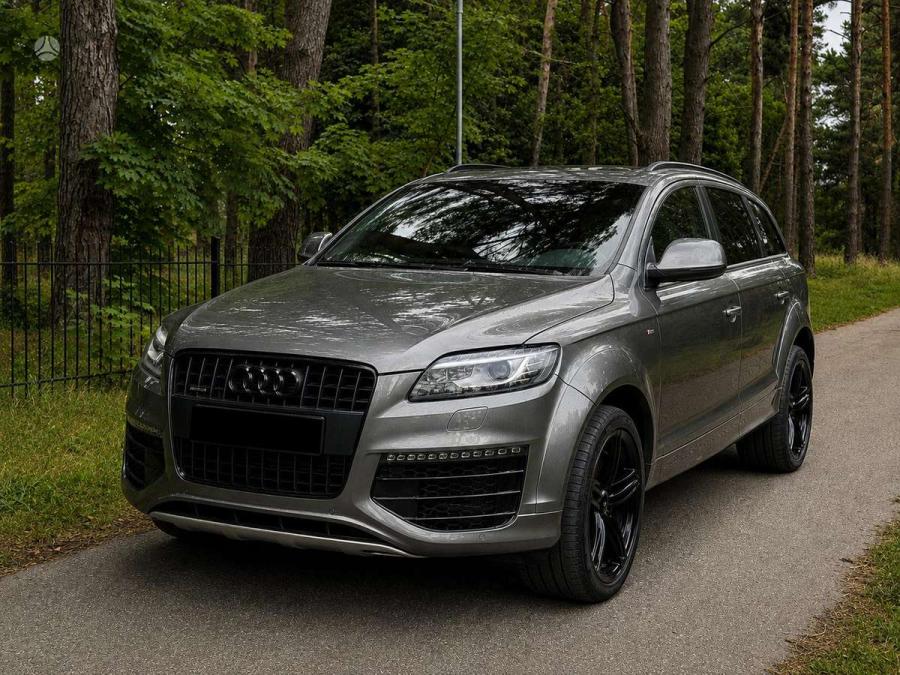 Pelēks Audi Q7 2015 Viļņa, ar dzinēja tilpumu 2.97 L un nobraukumu 236 tūkst. km par 15700 €, foto 5 vietnē AUTOMOTO.COM.LV